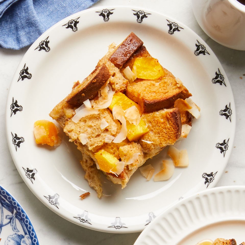 Mango-Coconut Overnight French Toast | Nikki Kuban Minton